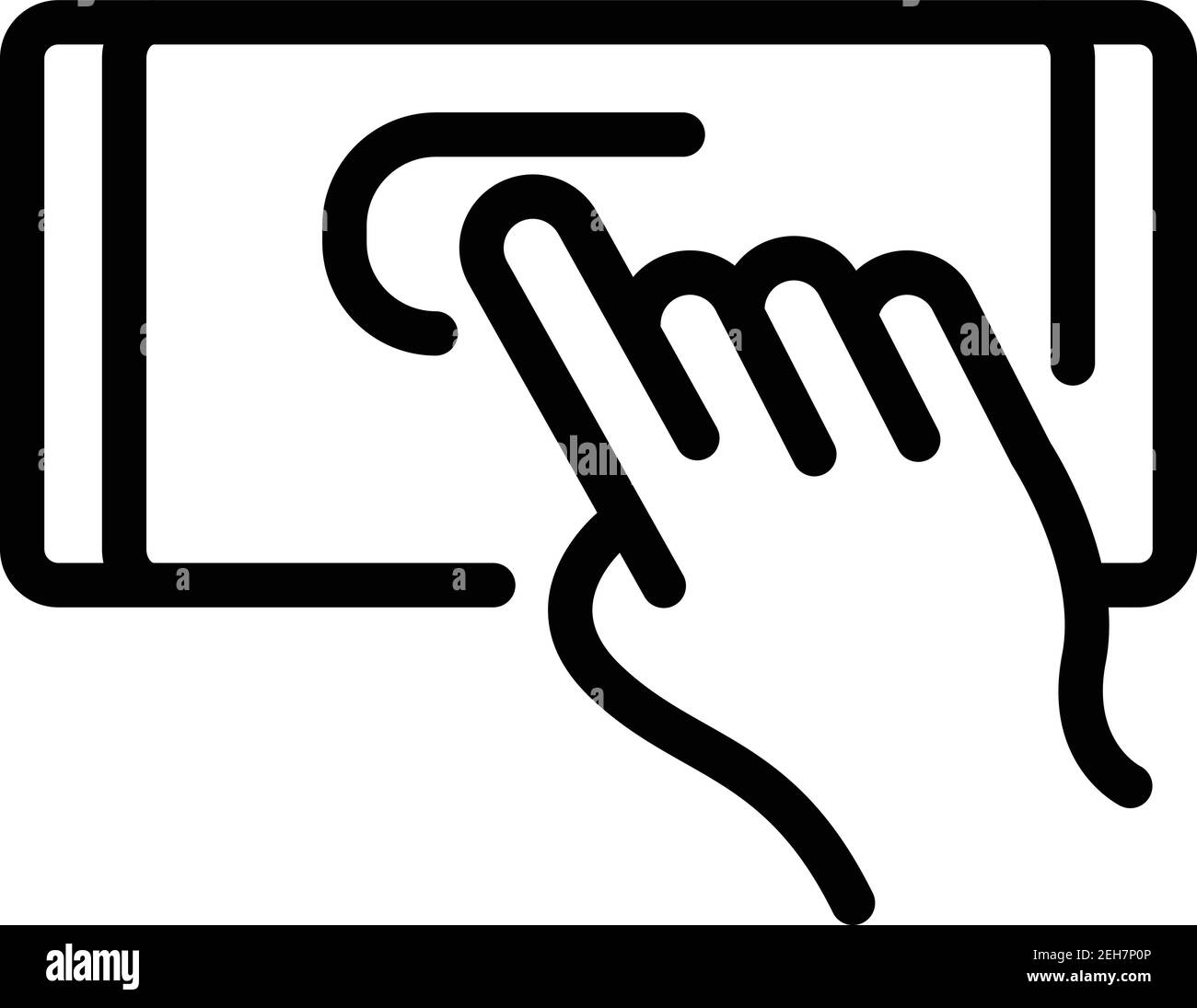 Switching smartphone icon. Outline switching smartphone vector icon for ...