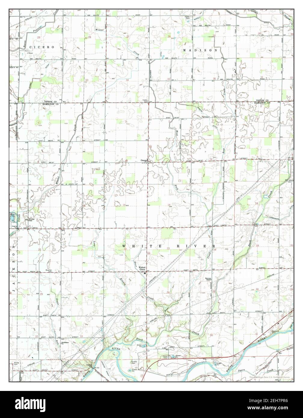 Omega, Indiana, map 1961, 1:24000, United States of America by Timeless ...
