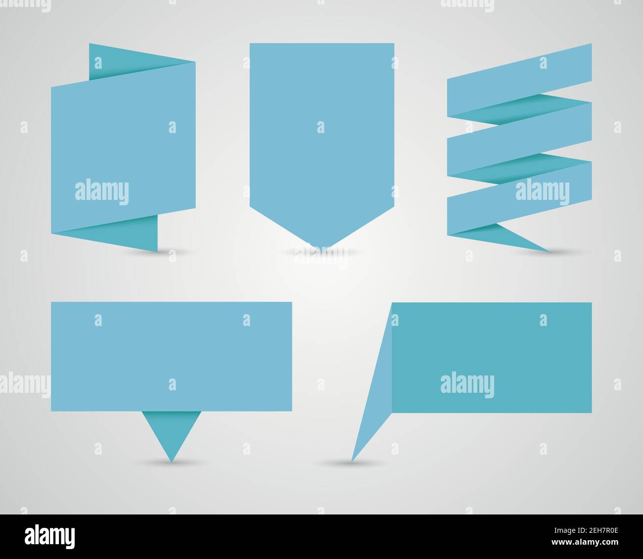 Text Boxes With Realistic Shadows Stock Vector Image & Art - Alamy