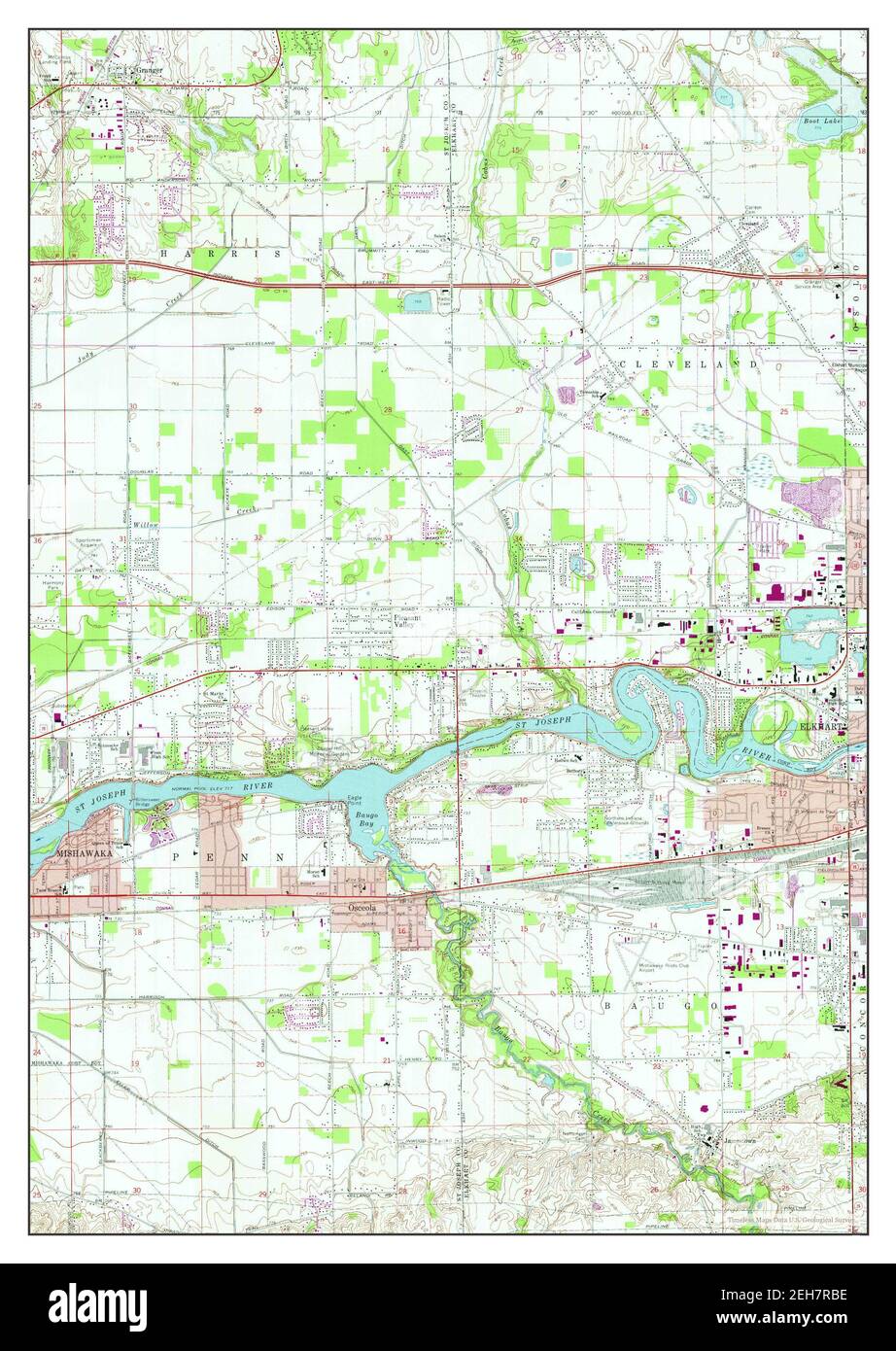 Map Of Osceola High Resolution Stock Photography and Images - Alamy