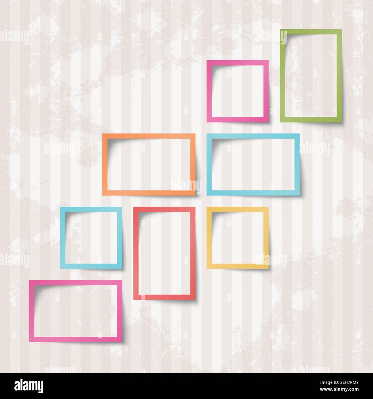 Vector Text Boxes Vintage Texture Cream Background 2 Stock Vector Image ...