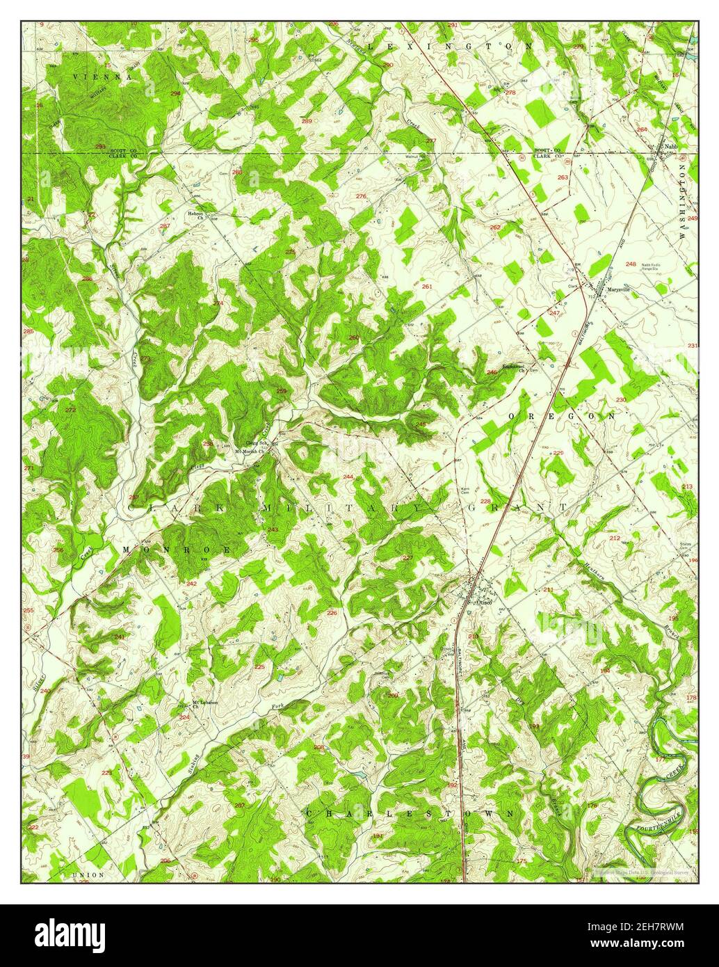 Otisco, Indiana, map 1956, 1:24000, United States of America by ...