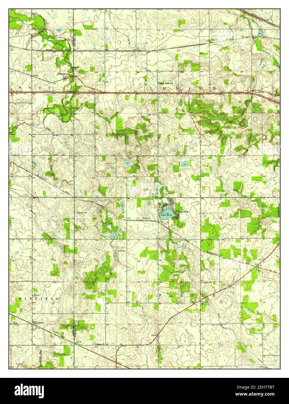 Palmer, Indiana, map 1953, 1:24000, United States of America by ...