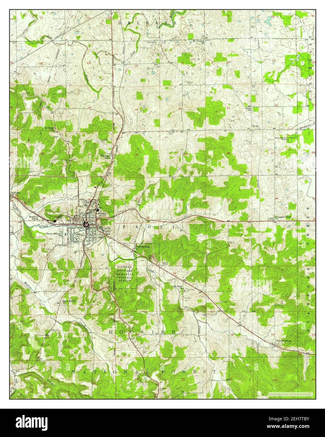 Paoli map hi-res stock photography and images - Alamy