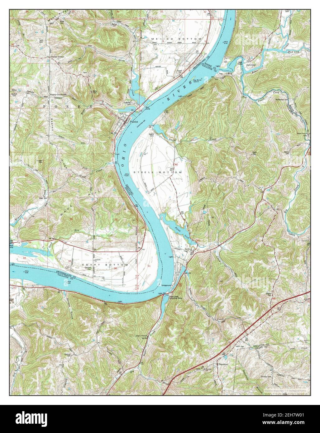 Patriot, Indiana, map 1981, 1:24000, United States of America by ...
