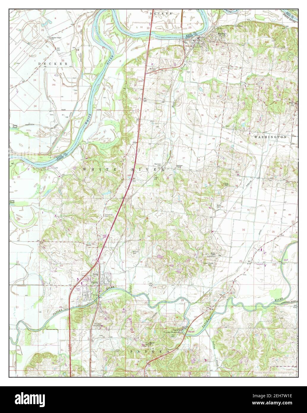 Patoka, Indiana, map 1959, 1:24000, United States of America by ...