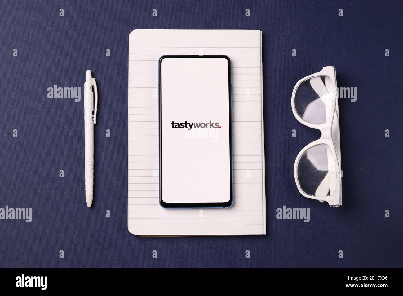 Assam, india - February 19, 2021 : Tastyworks logo on phone screen ...