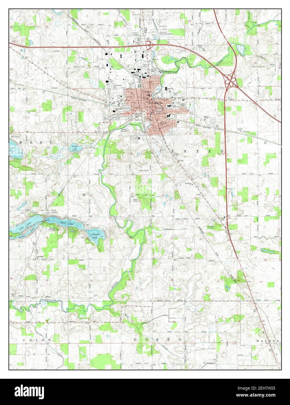 Plymouth indiana map hi-res stock photography and images - Alamy