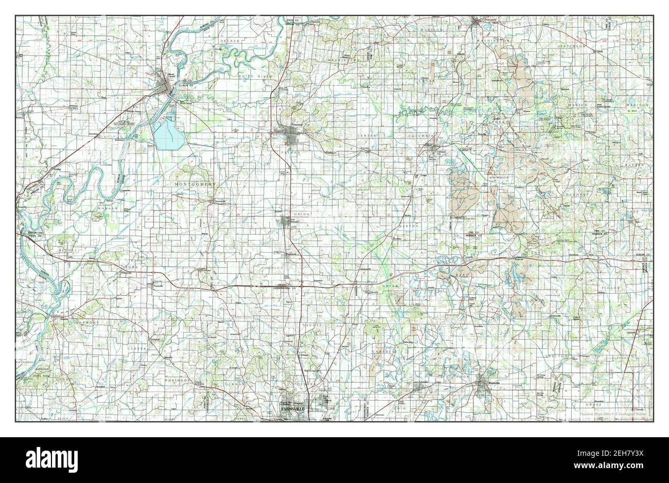 Princeton indiana map hi-res stock photography and images - Alamy