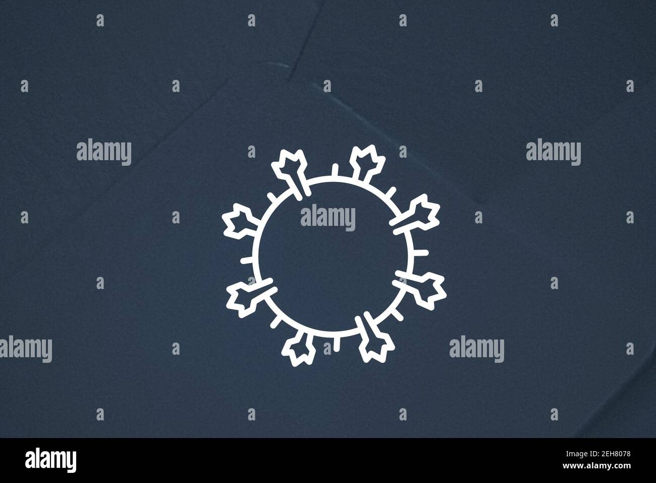 An image of the virus. Drawing a coronavirus illustration Stock Photo ...