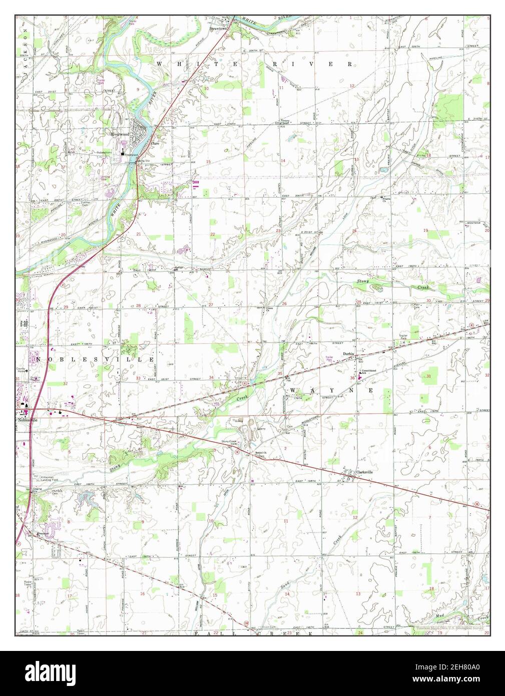 Riverwood, Indiana, map 1969, 1:24000, United States of America by ...