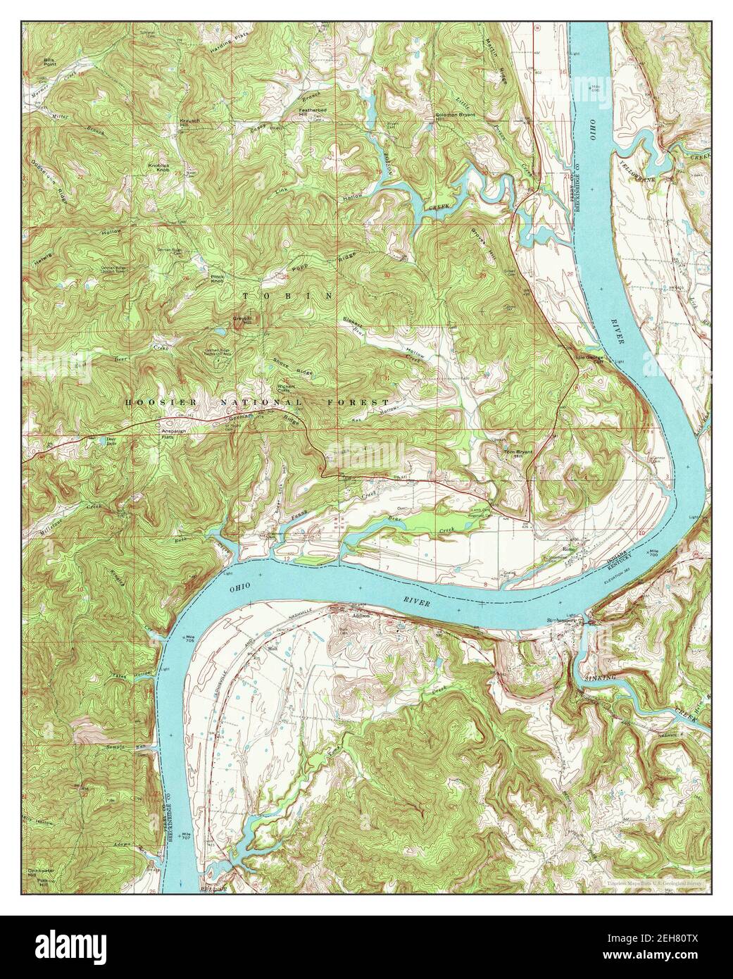 Rome, Indiana, map 1970, 1:24000, United States of America by Timeless ...