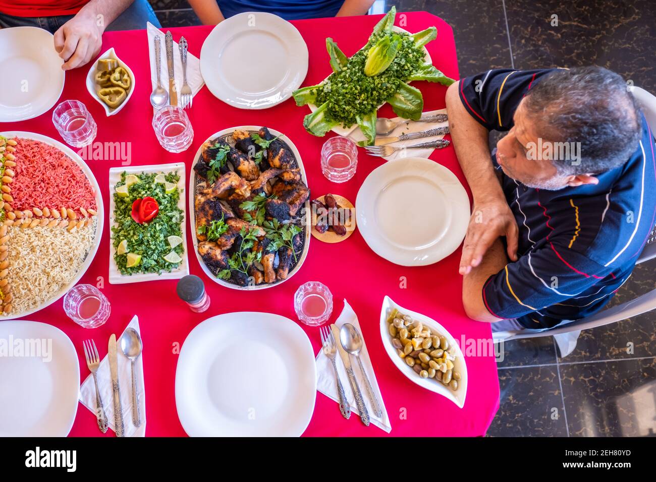 Barbecue family arab hi-res stock photography and images - Alamy