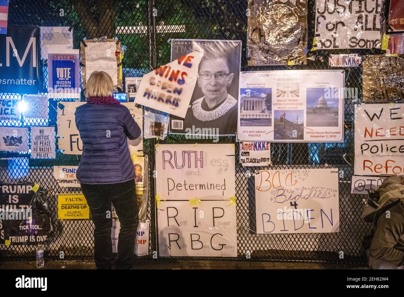 Election Night 2020 in Washington DC Stock Photo - Alamy