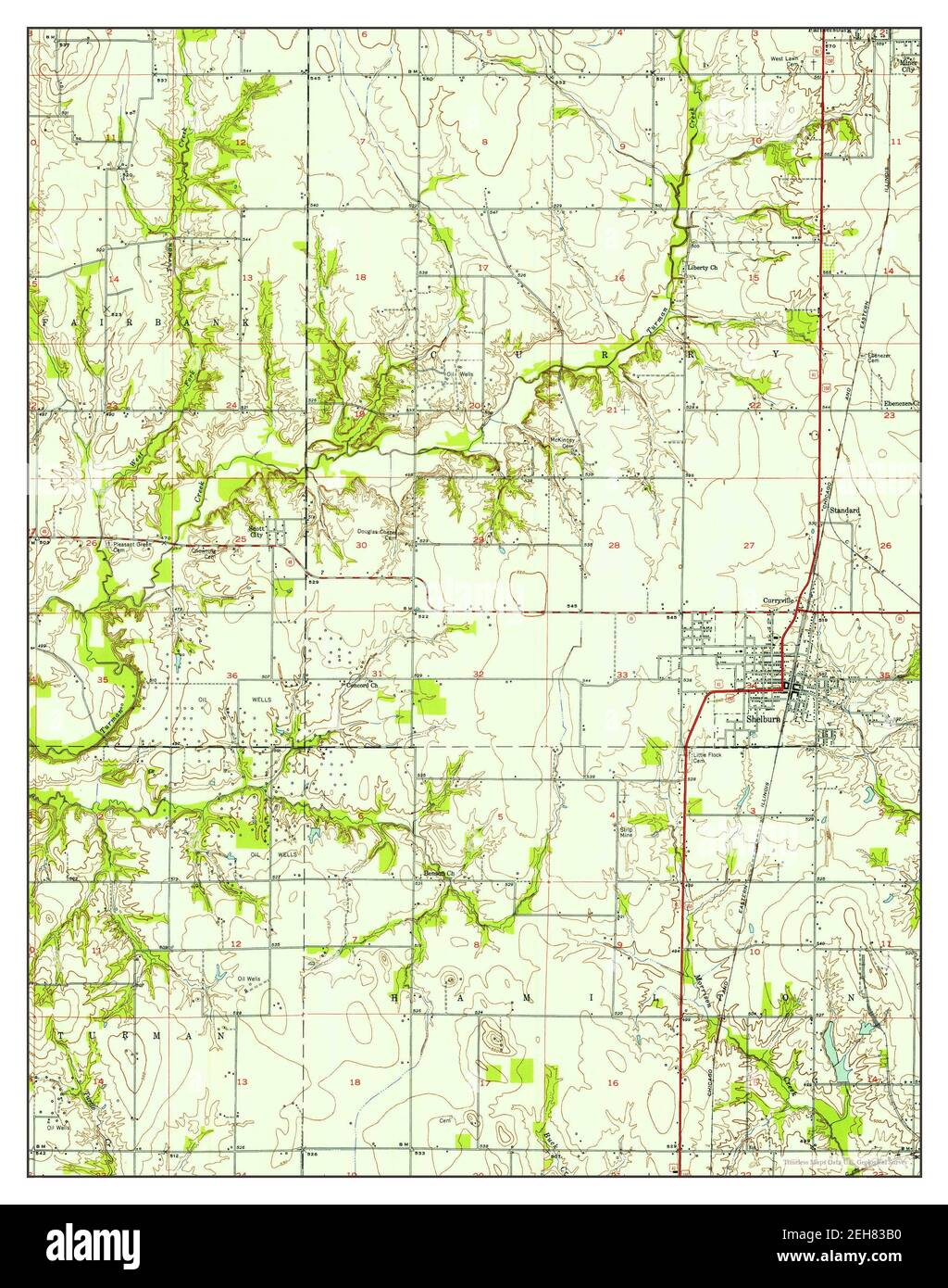 Shelburn map Cut Out Stock Images & Pictures - Alamy