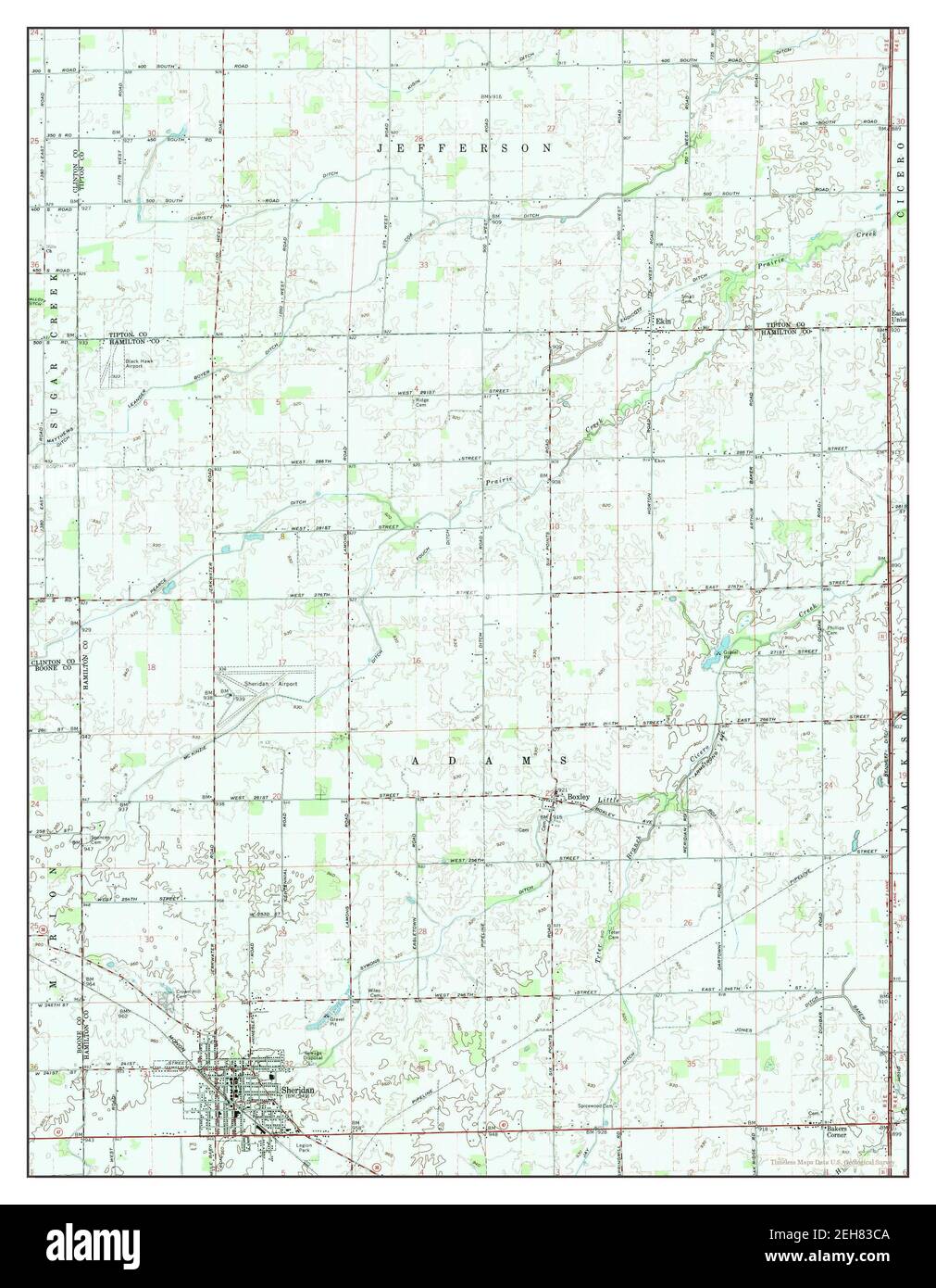 Sheridan, Indiana, map 1961, 1:24000, United States of America by ...