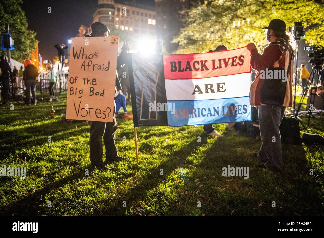 Election Night 2020 in Washington DC Stock Photo - Alamy