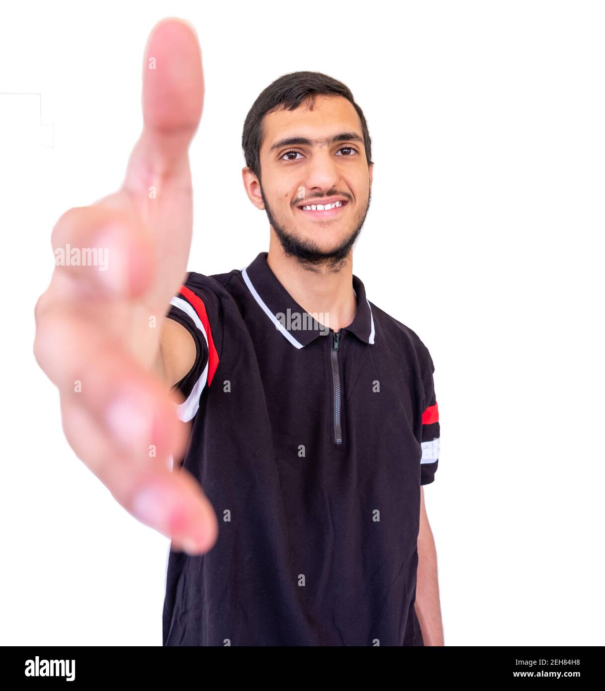 Arabic boy face very close Stock Photo - Alamy