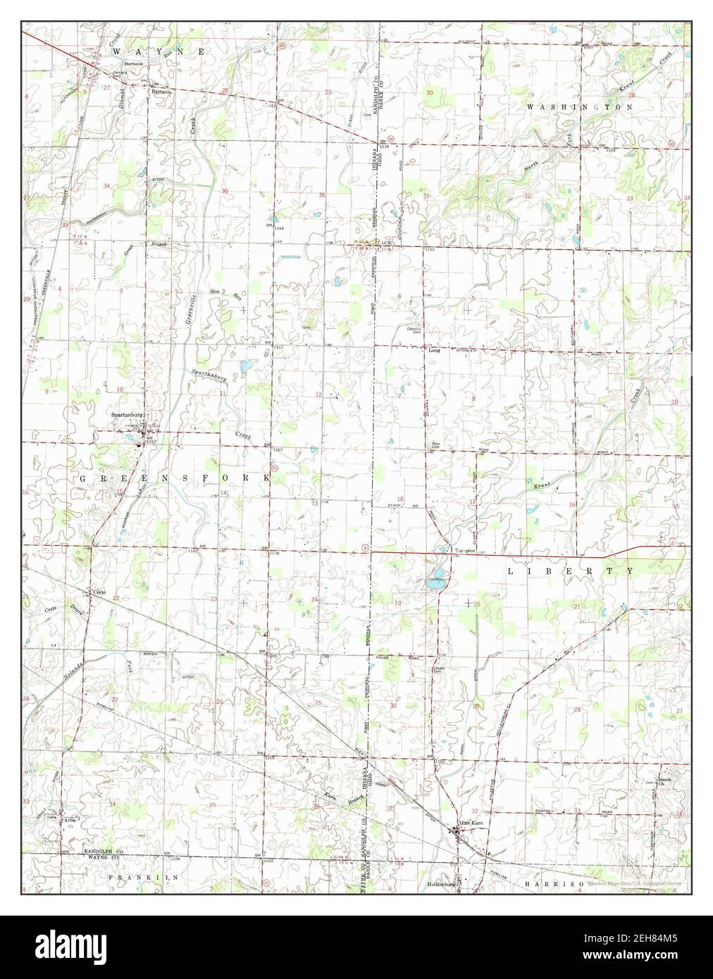 Map of spartanburg hi-res stock photography and images - Alamy