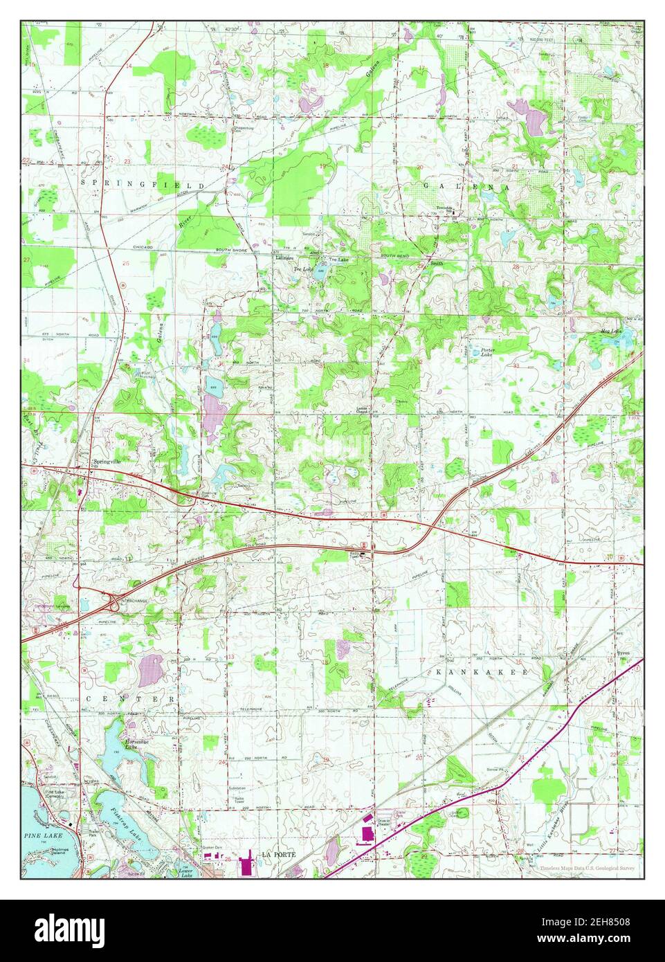 Springville map hi-res stock photography and images - Alamy