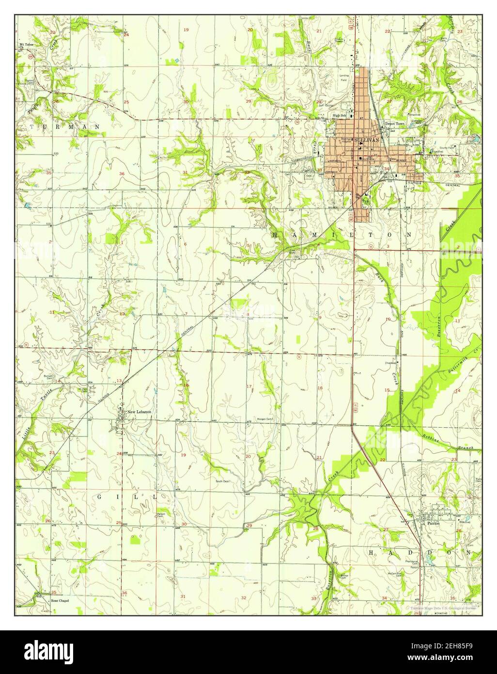 Sullivan, Indiana, map 1956, 1:24000, United States of America by ...