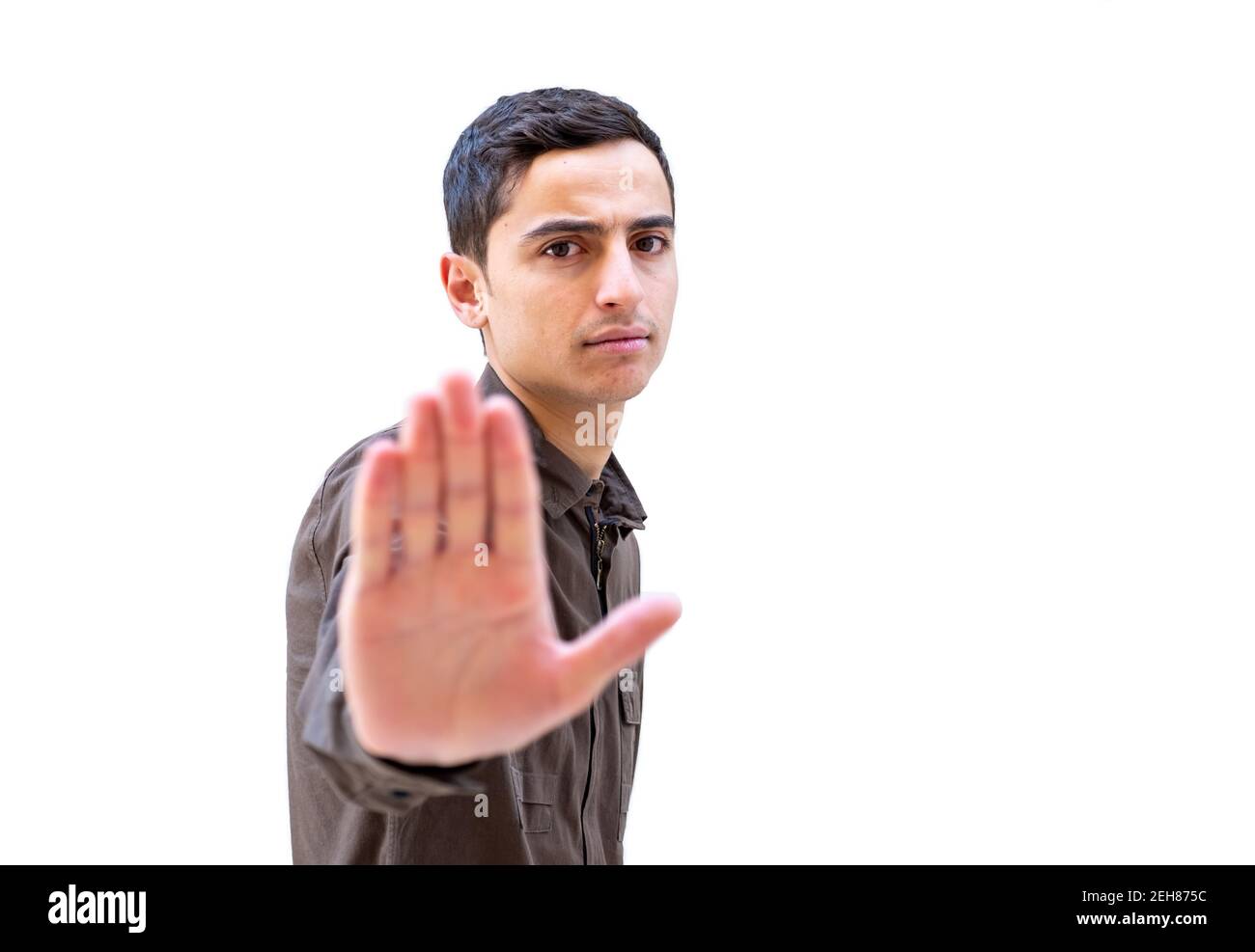 Arab man making sign Cut Out Stock Images & Pictures - Alamy