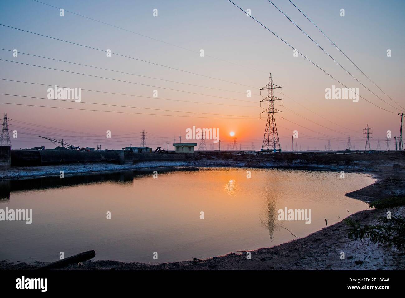 Futuristic pylon power line hi-res stock photography and images - Alamy