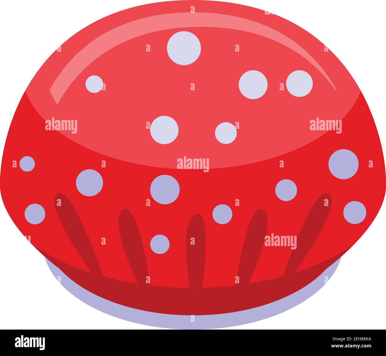 Red hair cap icon. Isometric of red hair cap vector icon for web design ...