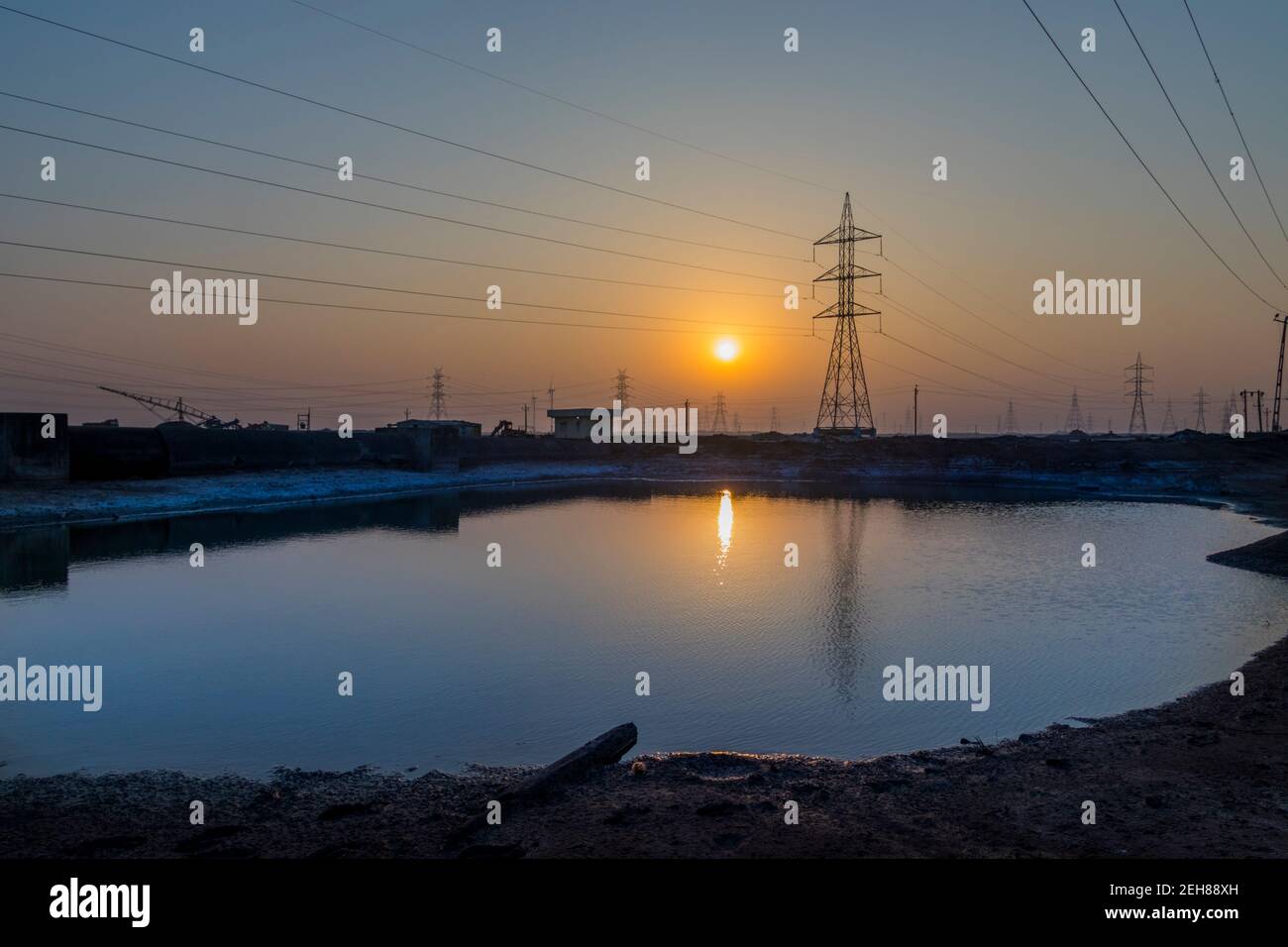 Futuristic pylon power line hi-res stock photography and images - Alamy