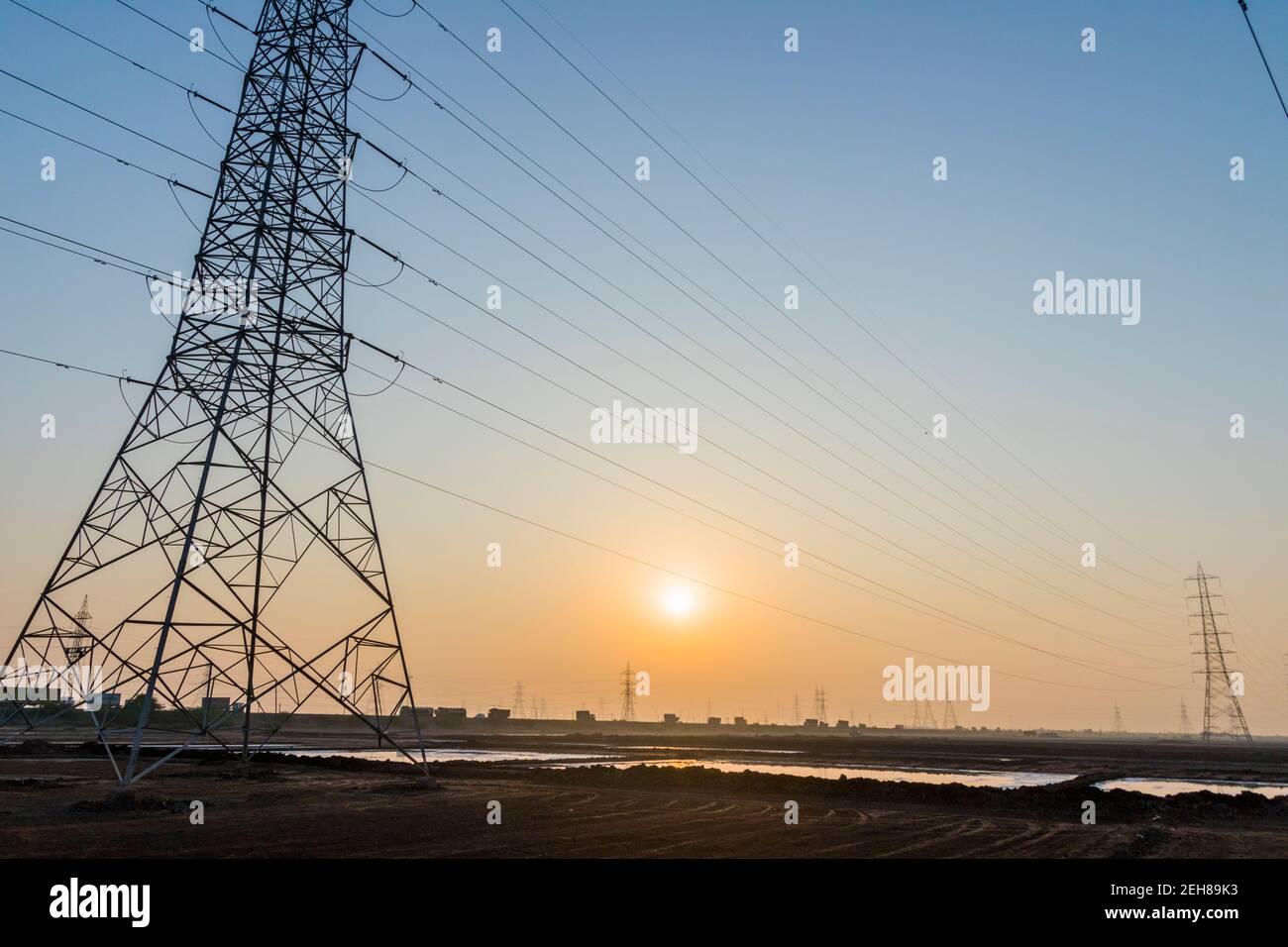 Futuristic pylon power line hi-res stock photography and images - Alamy
