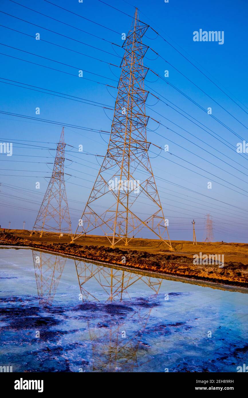 Futuristic pylon power line hi-res stock photography and images - Alamy