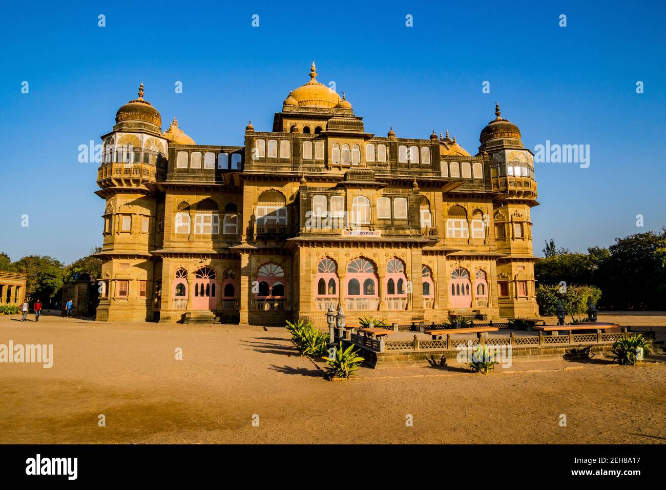 Vijay Vilas palace, Mandvi Gujarat Stock Photo - Alamy