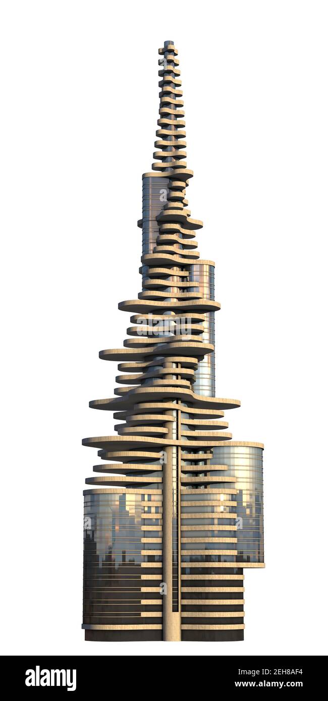 Curved skyscraper building Cut Out Stock Images & Pictures - Alamy