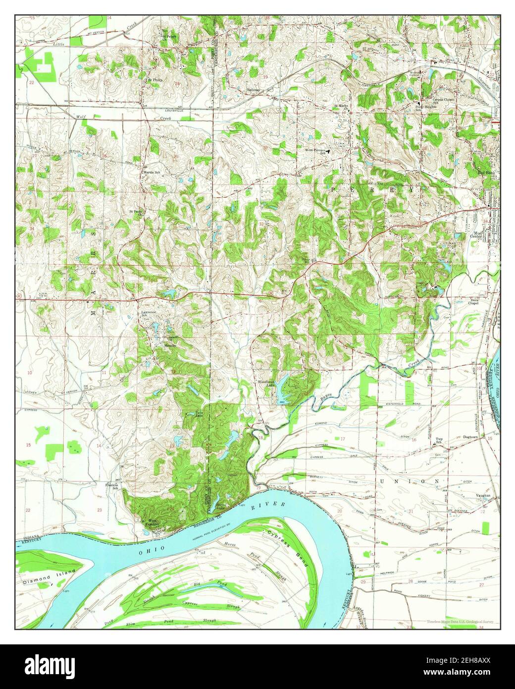 Map of west franklin hi-res stock photography and images - Alamy