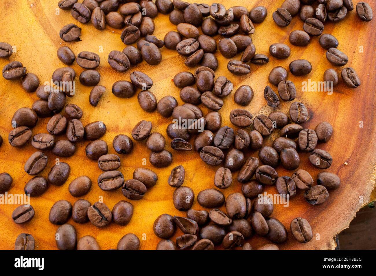 Roasted Coffee Bean Coffee From Brazil Stock Photo Alamy