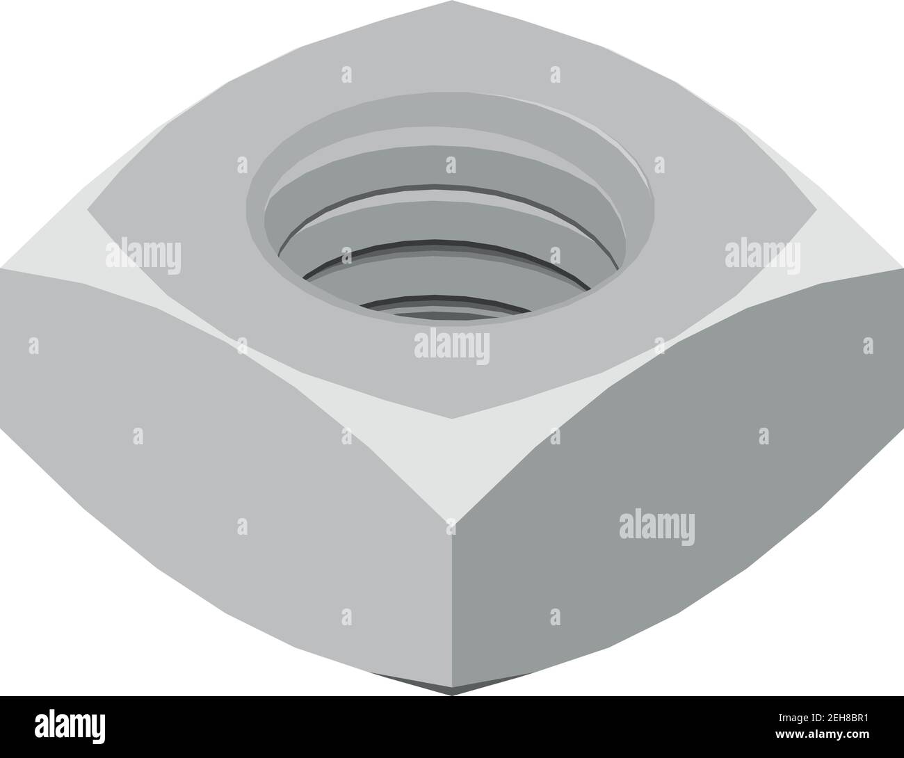 Square bolt icon. Isometric of square bolt vector icon for web design ...