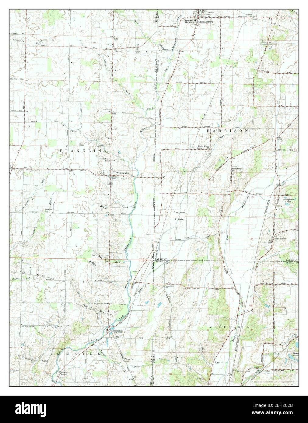 Map of whitewater hi-res stock photography and images - Alamy