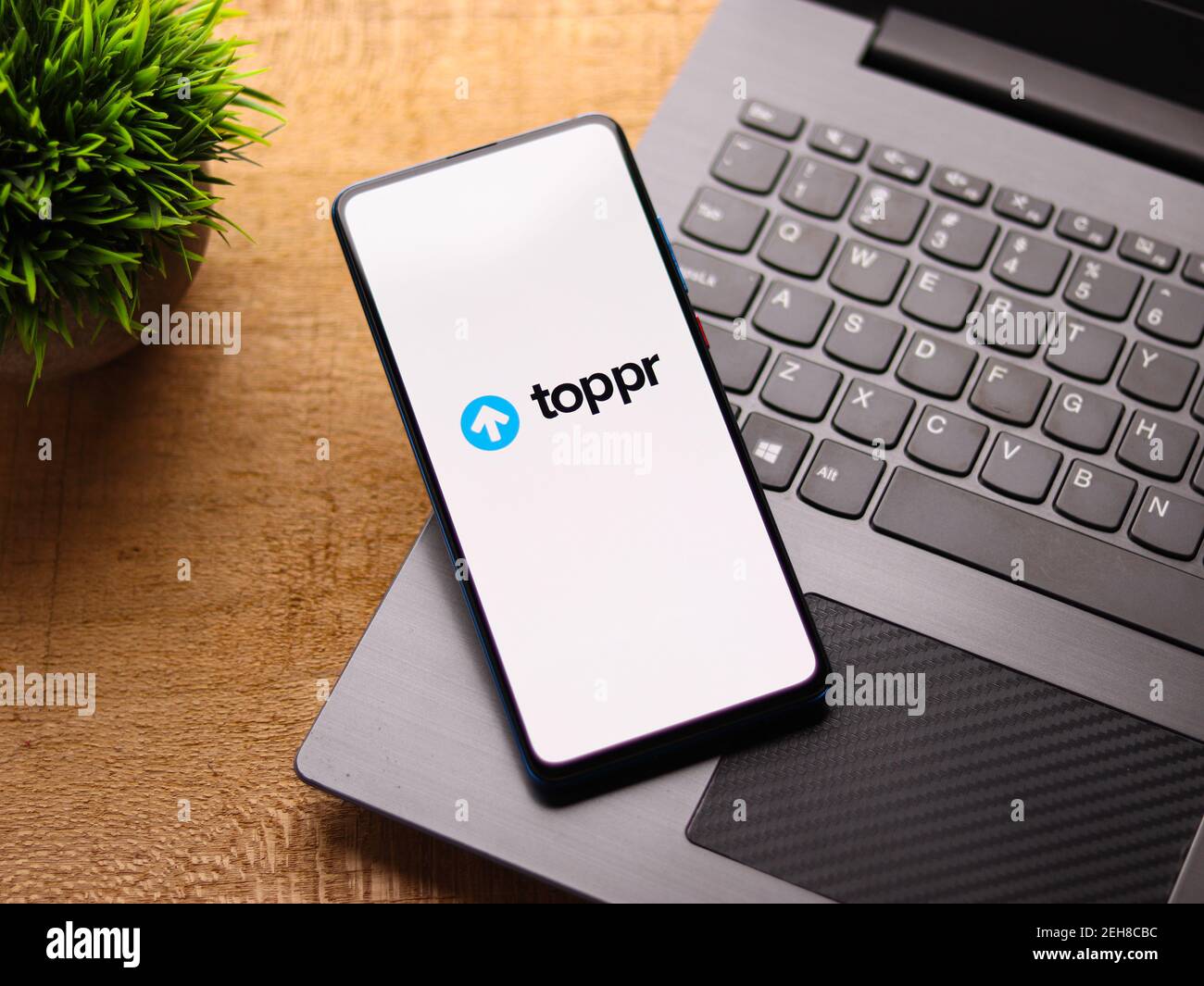 Assam, india - February 19, 2021 : Toppr logo on phone screen stock ...