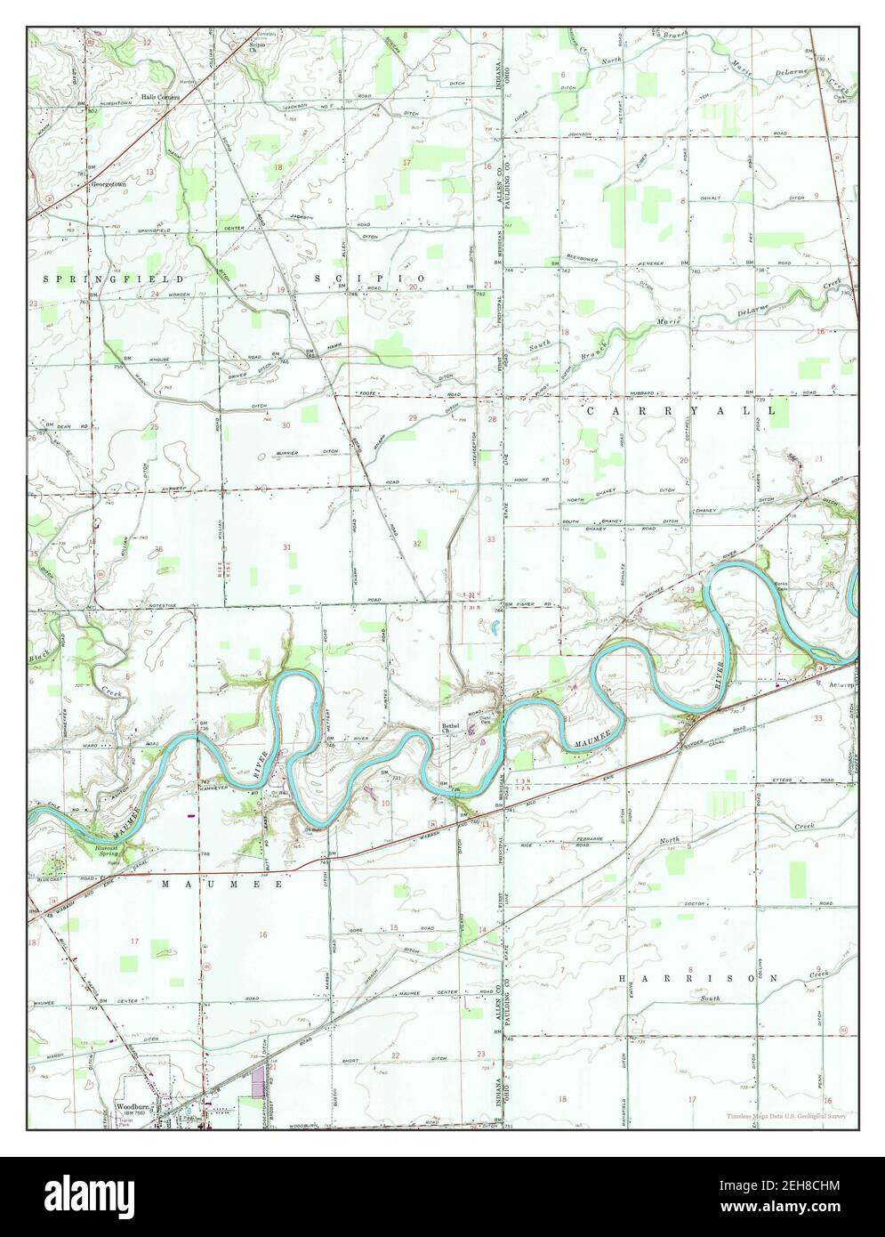 Map of woodburn hi-res stock photography and images - Alamy