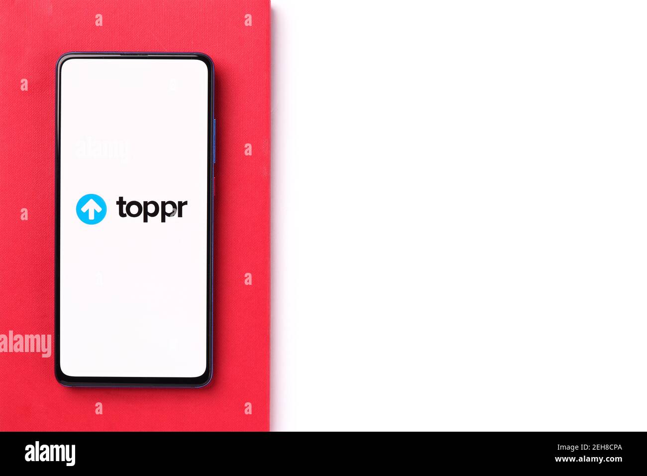 Assam, india - February 19, 2021 : Toppr logo on phone screen stock ...