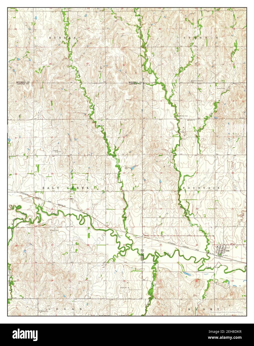 Ada county map Cut Out Stock Images & Pictures - Alamy