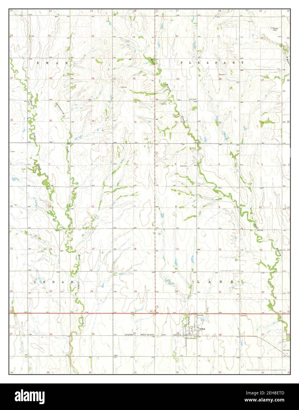 Map of athol kansas hi-res stock photography and images - Alamy