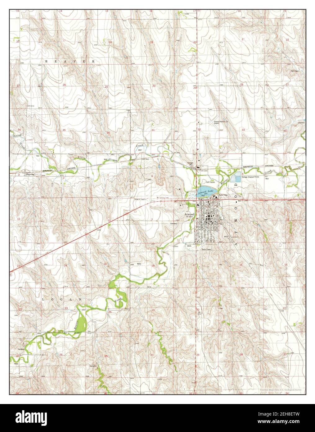 Atwood, Kansas, map 1978, 1:24000, United States of America by Timeless ...