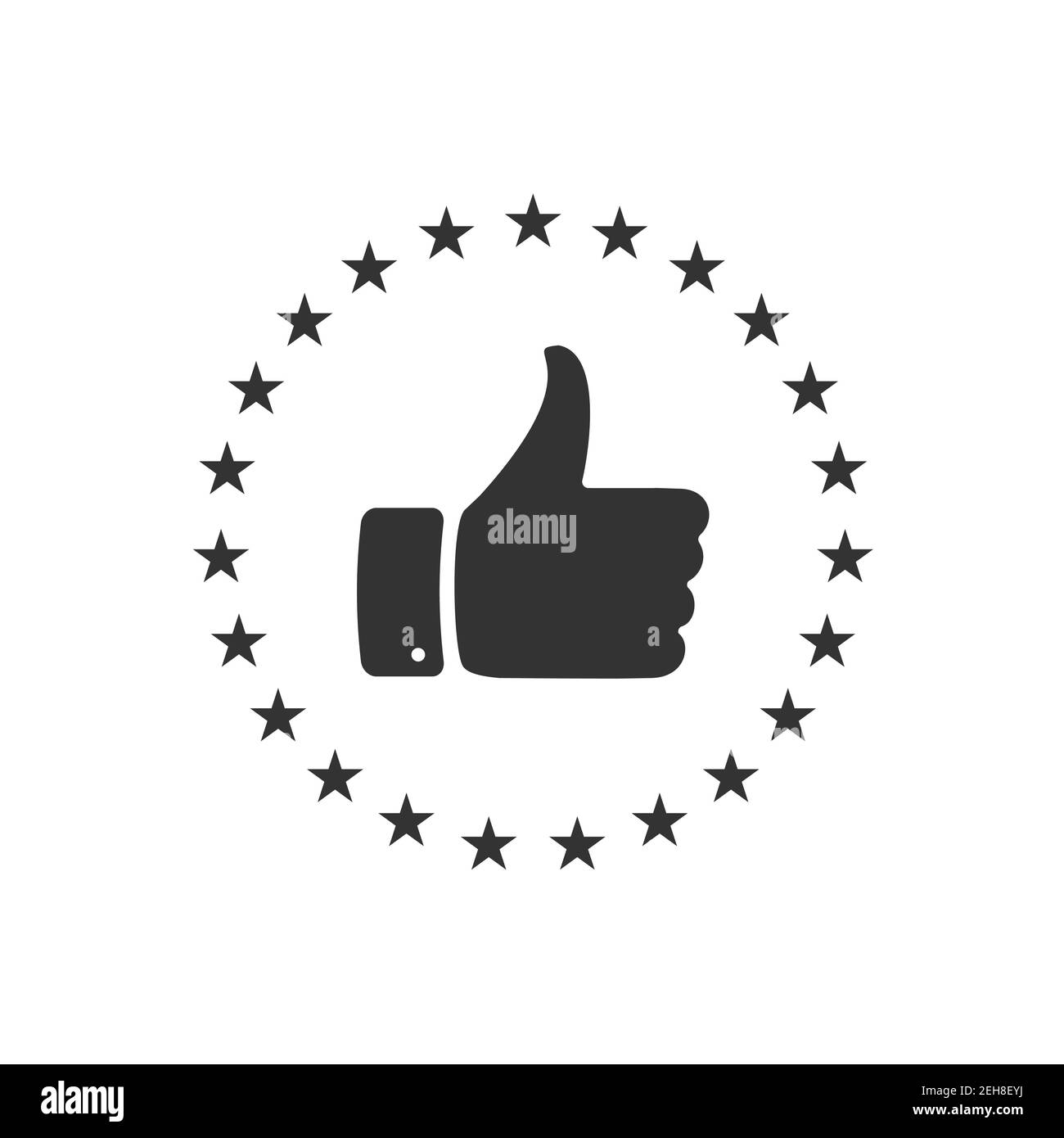Five stars rating hand Black and White Stock Photos & Images - Alamy