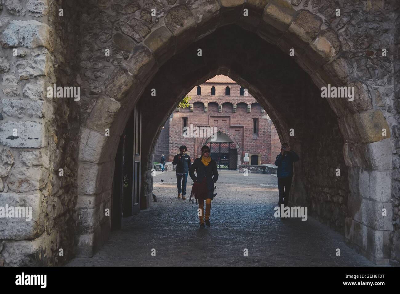 St Florian's Gate or Florian Gate in Krakow, Poland Stock Photo - Alamy