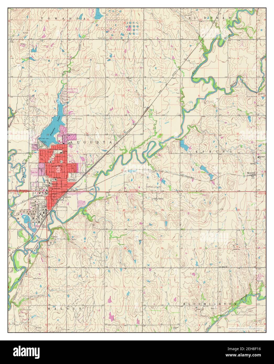 Augusta, Kansas, map 1961, 1:24000, United States of America by ...