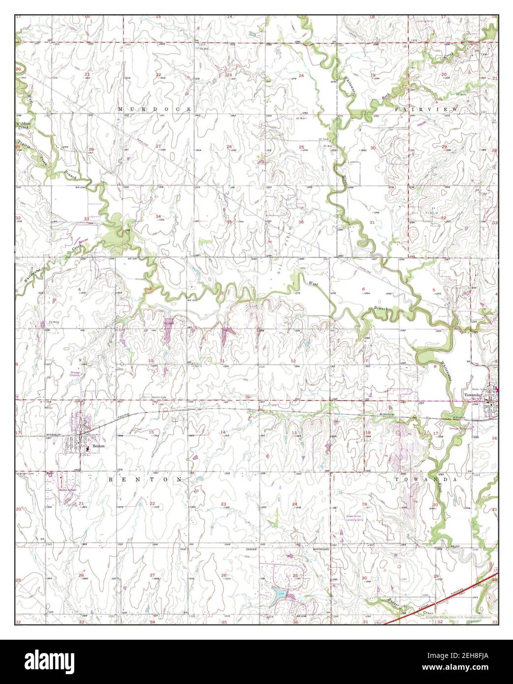 Benton, Kansas, map 1955, 1:24000, United States of America by Timeless ...