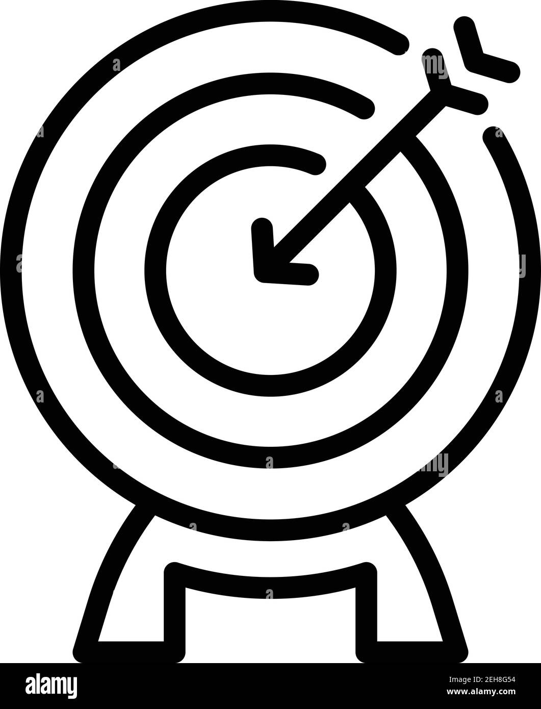 Experience target icon. Outline experience target vector icon for web ...