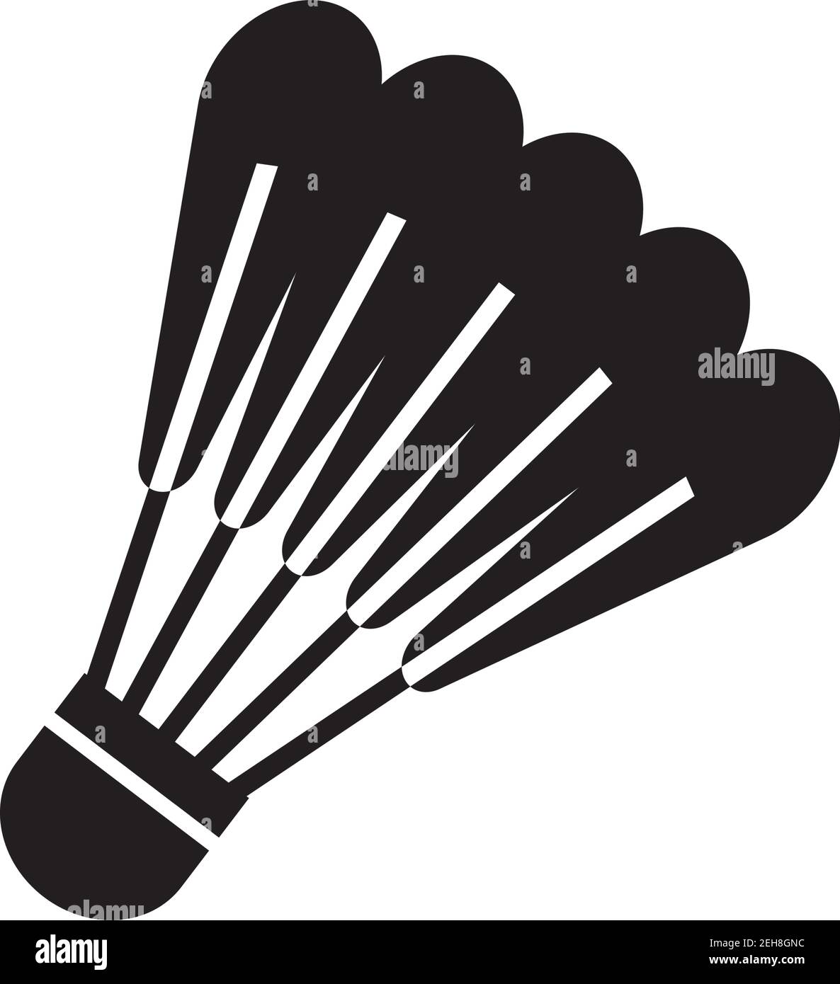 Shuttlecock vector vectors hi-res stock photography and images - Alamy