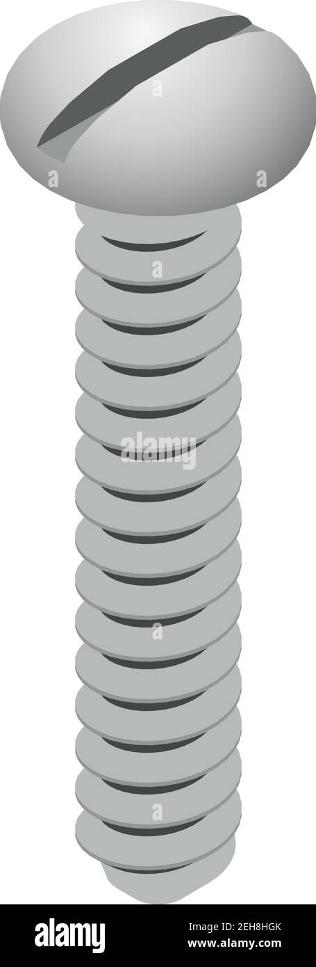 Line screw icon. Isometric of line screw vector icon for web design ...